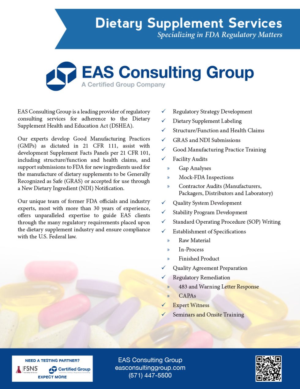 Supplier Qualification Program for Dietary Supplements [Webinar]